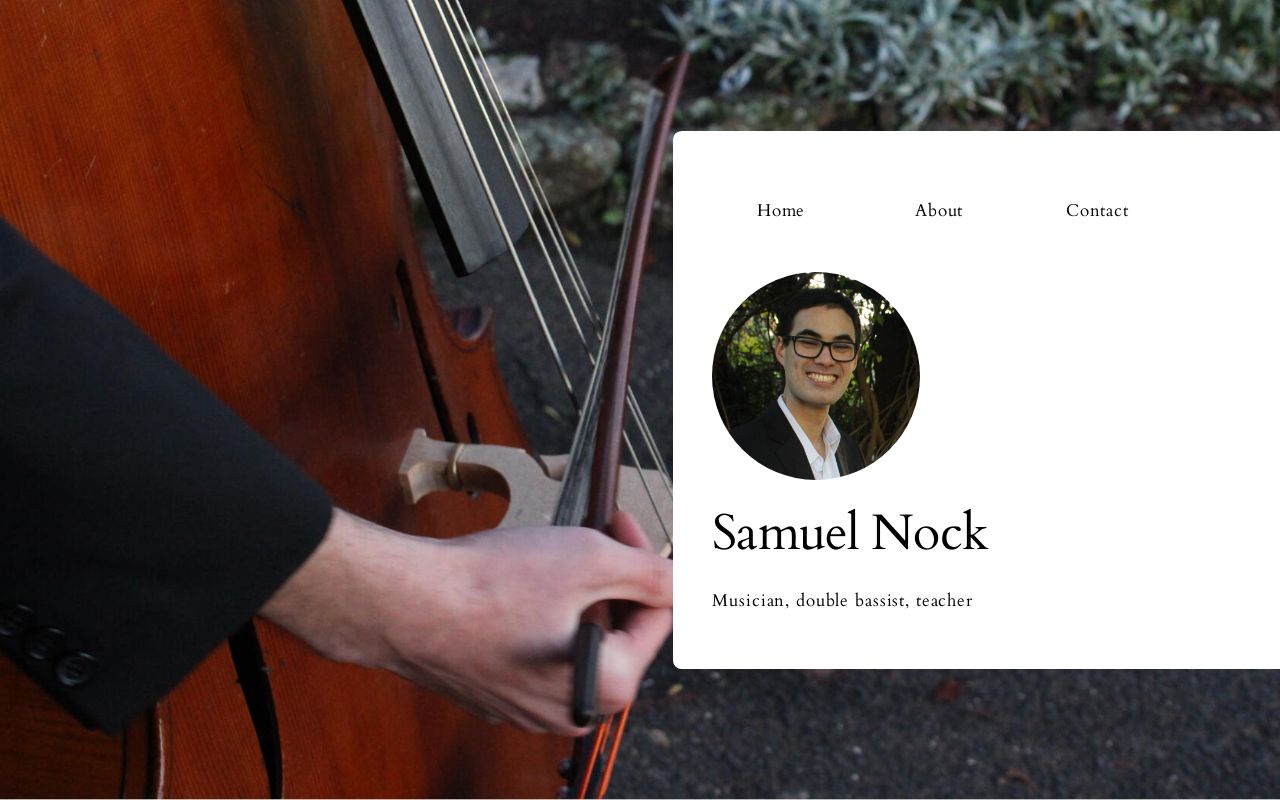 Samuel Nock - Double Bass